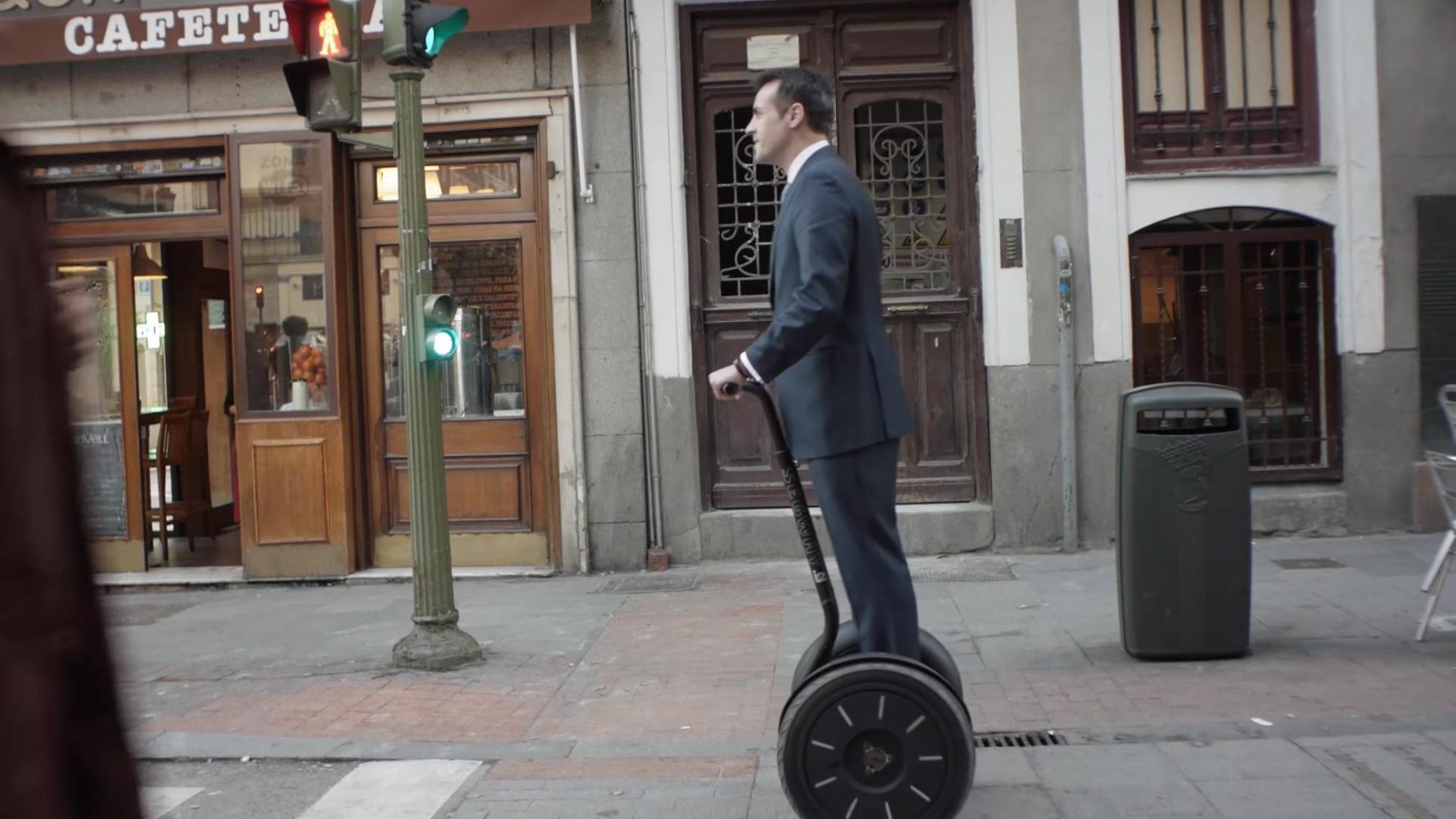 Segway tours in Madrid scooter with two wheels and motor